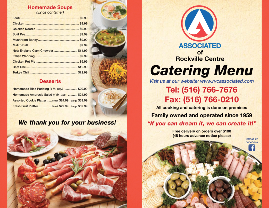 Catering | Rockville Centre Associated