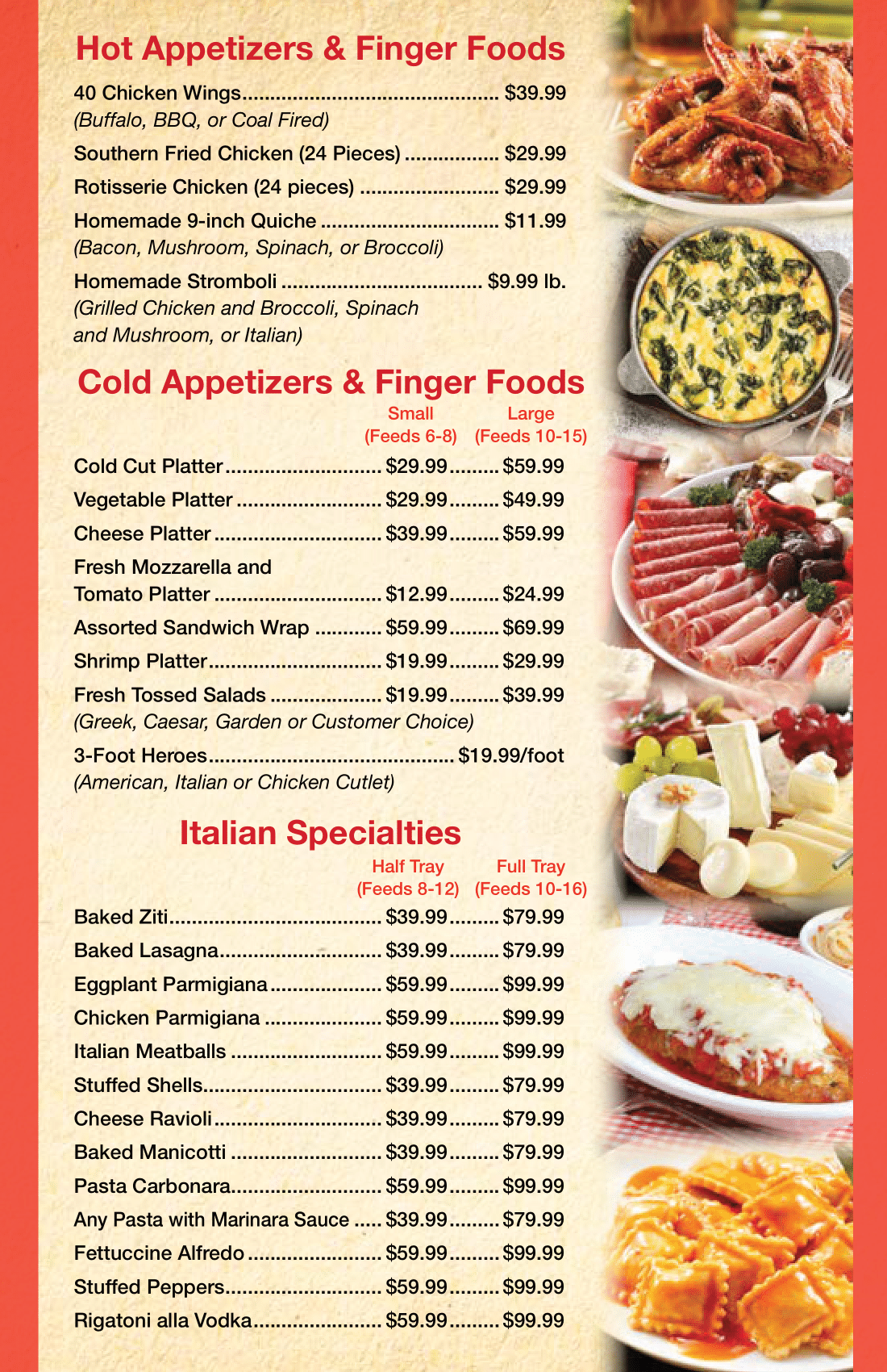 Catering | Rockville Centre Associated