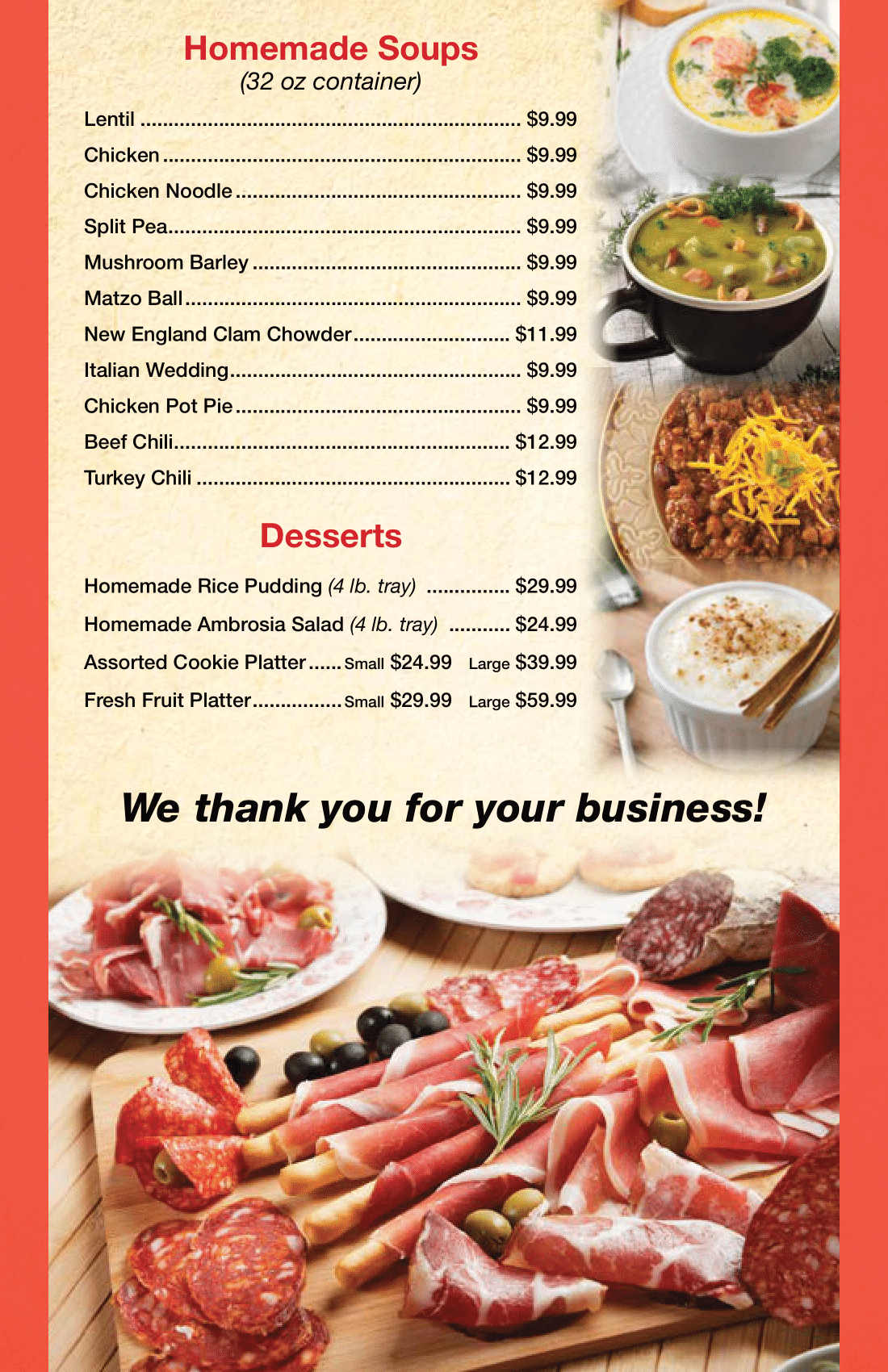 Catering | Rockville Centre Associated